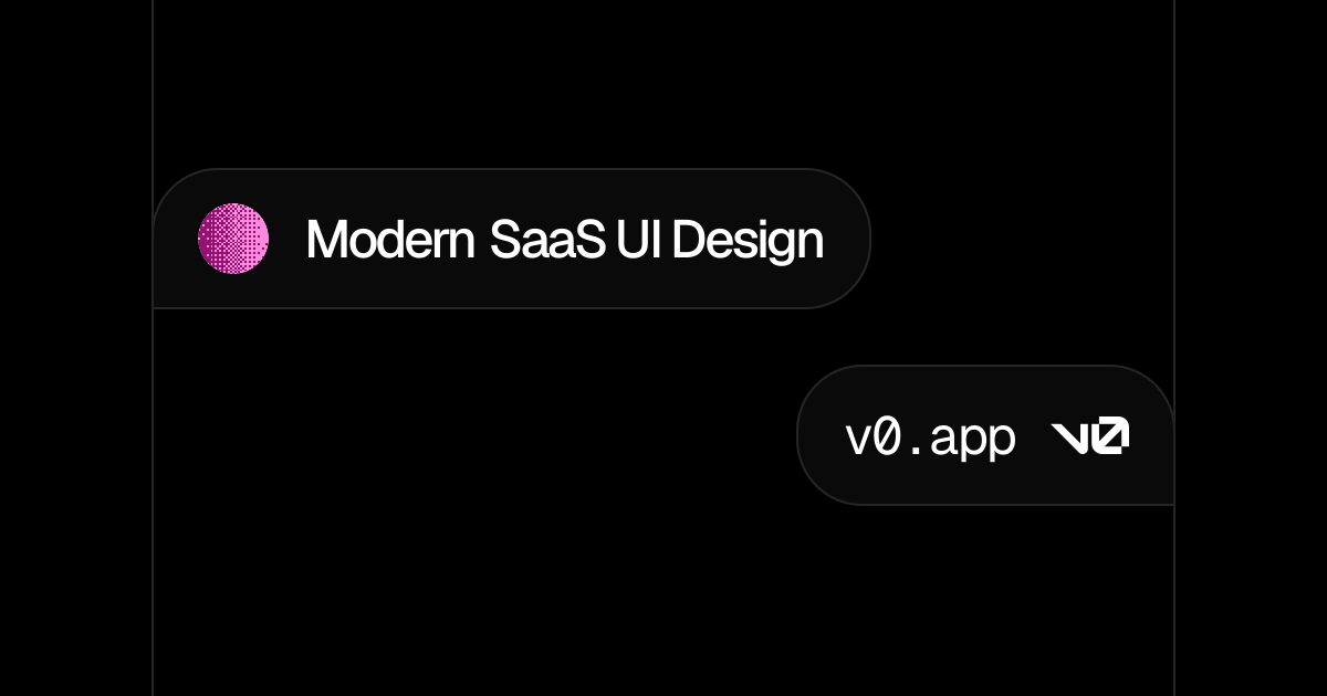 Modern SaaS UI Design - v0 by Vercel